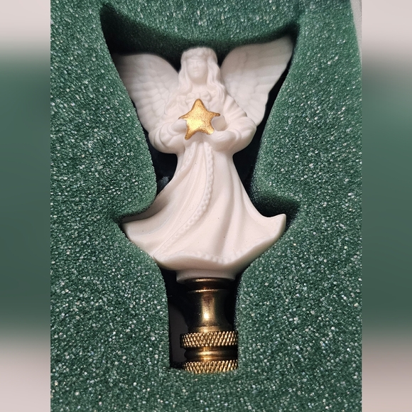 Lenox | Holiday | Vintage Lenox Porcelain Angel Holding Gold Star Lamp ...